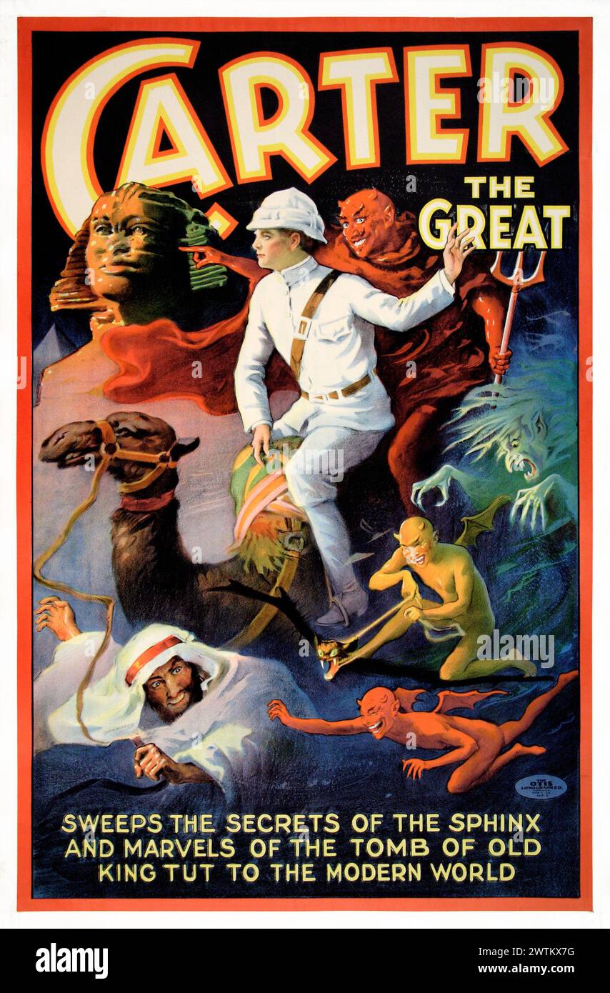 Magic poster - Carter The Great sweeps the secret of the Sphinx and ...