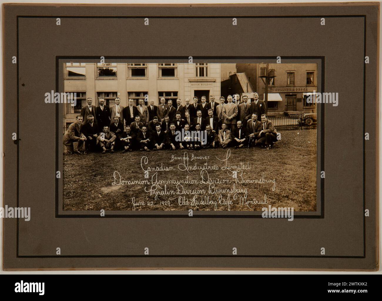 Gelatin silver print - Group portrait of Canadian Industries Limited ...