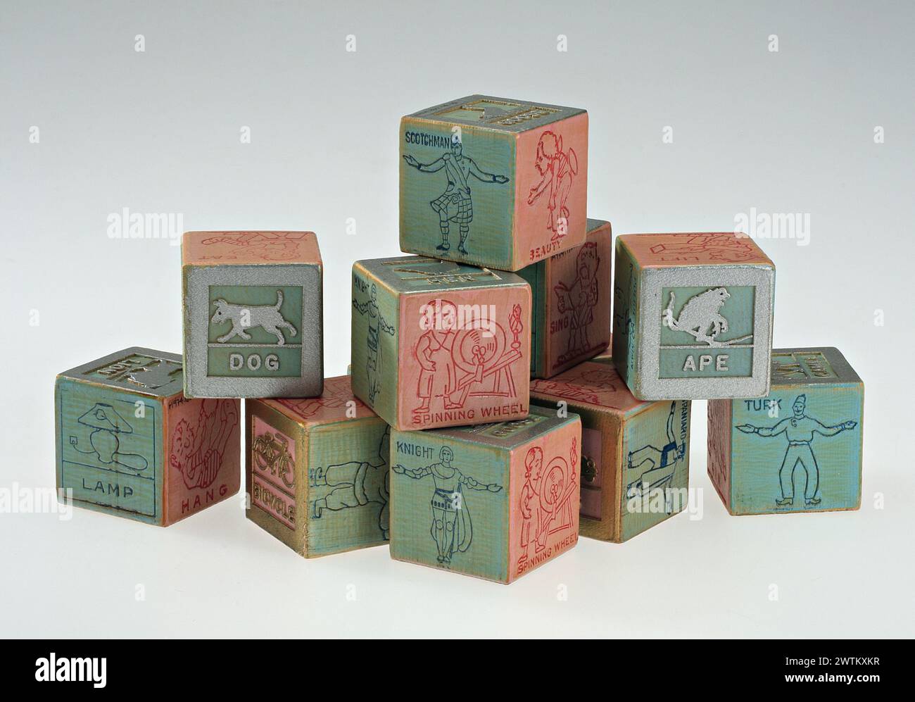 Alphabet blocks - Safety Blocks Halsam Products Company (1917-1970 ...