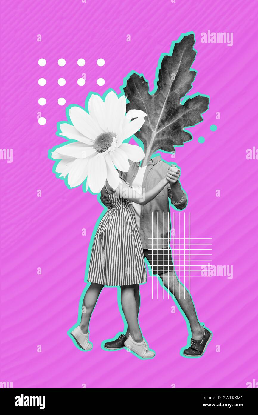 Trend artwork sketch image composite 3D photo collage of young headless ...