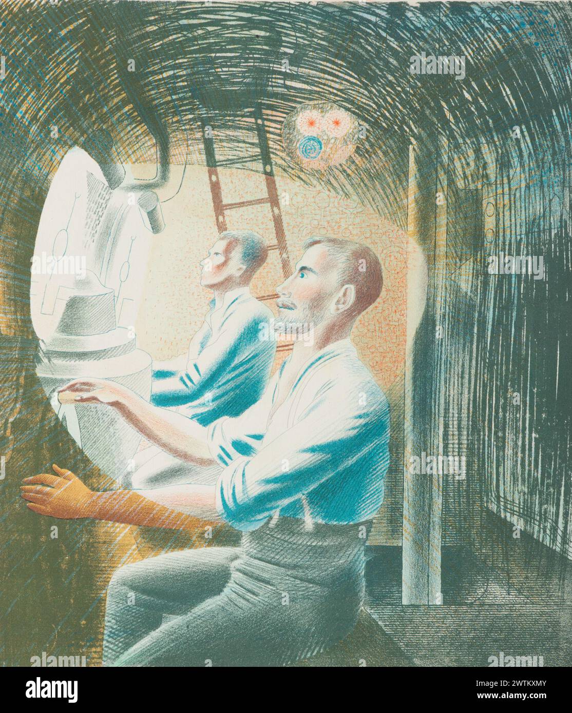 Submarine observation prints, lithographs, works on paper Stock Photo ...