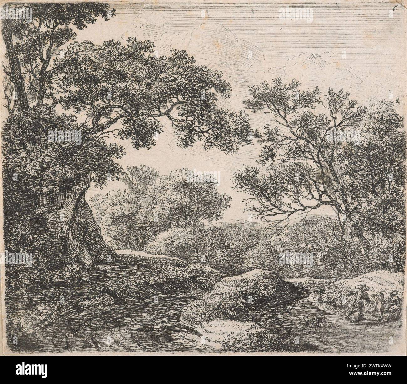 Six landscape etchings hi-res stock photography and images - Alamy