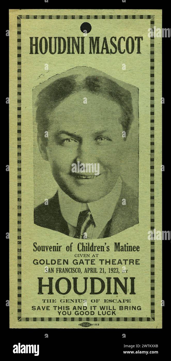 Souvenir card - Souvenir of Children's Matinee given at Golden Gate ...