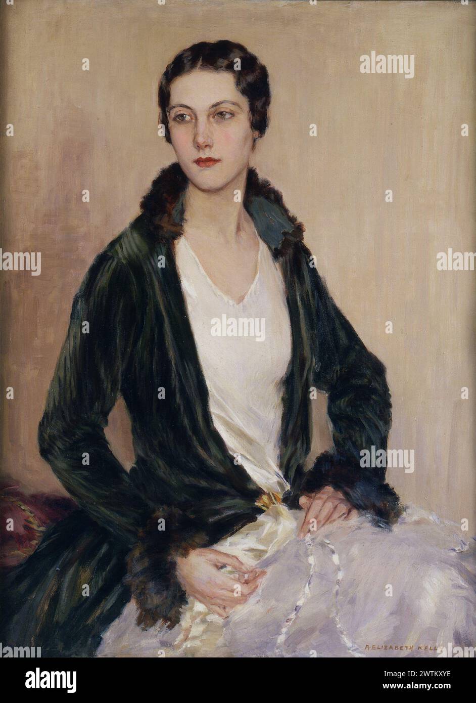 Miss Edith Bryant oil paintings Stock Photo - Alamy