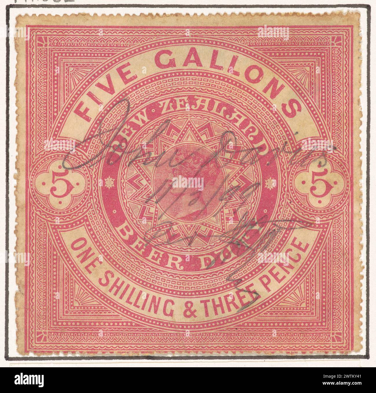 Beer duty stamp hi-res stock photography and images - Alamy