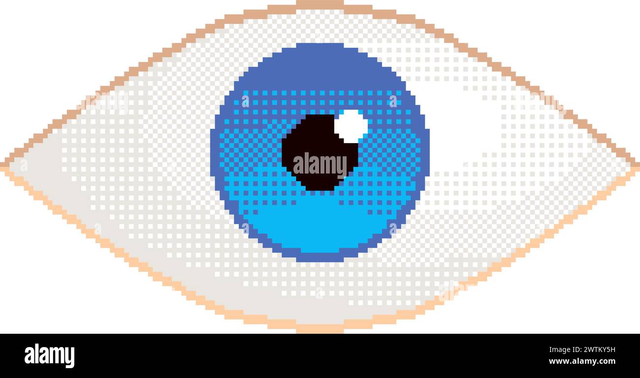 Pixel art eye. Vector illustration Stock Vector Image & Art - Alamy