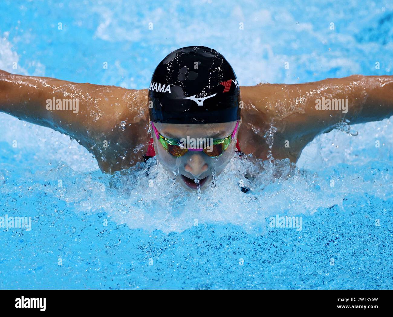 Japanese Rikako Ikee, a leukaemia survivor competes during the finals ...