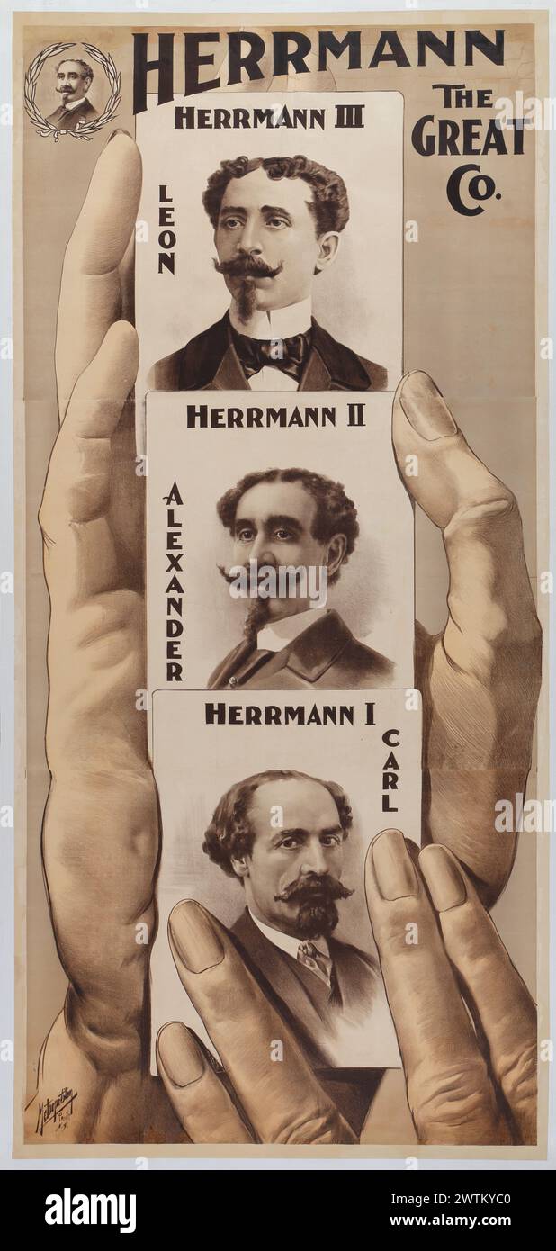 Magic poster - Herrmann The Great Co Stock Photo - Alamy