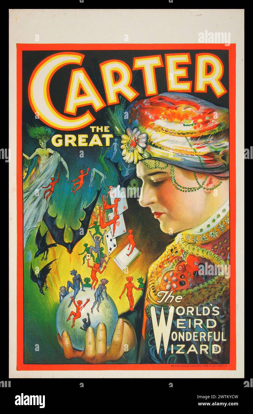Magic poster - Carter The Great - The World's Weird Wonderful Wizard ...