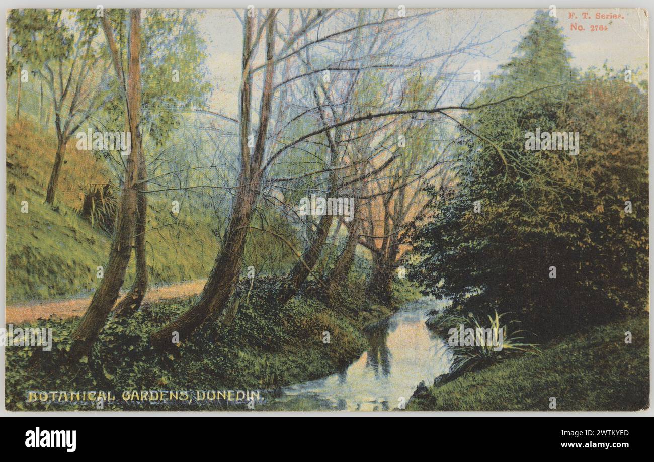 Botanical Gardens, Dunedin photographic postcards Stock Photo - Alamy