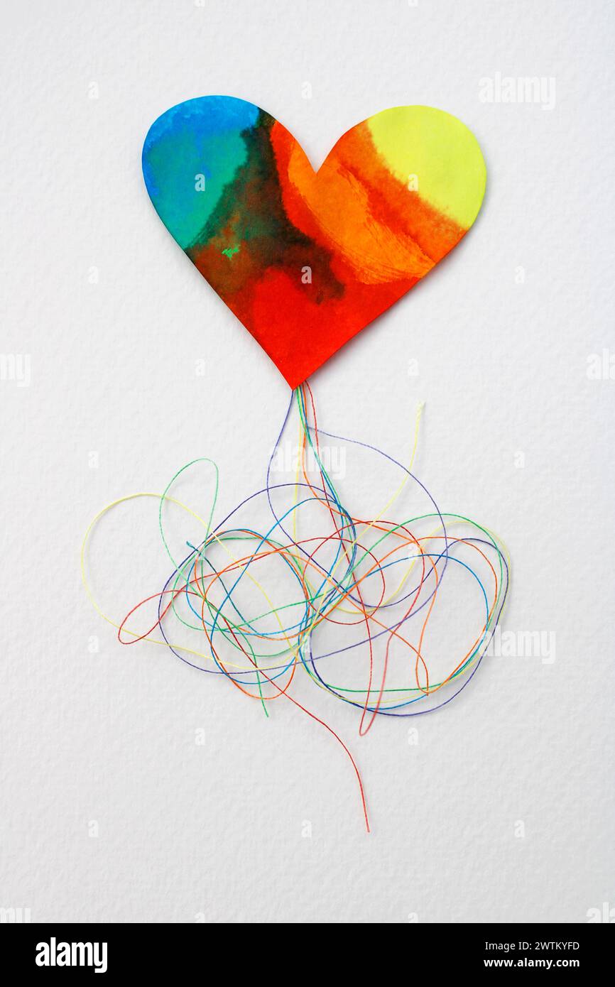 Different colors of heart hi-res stock photography and images - Alamy