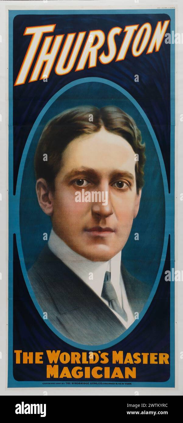 Magic poster - Thurston - The World's Master Magician Stock Photo - Alamy