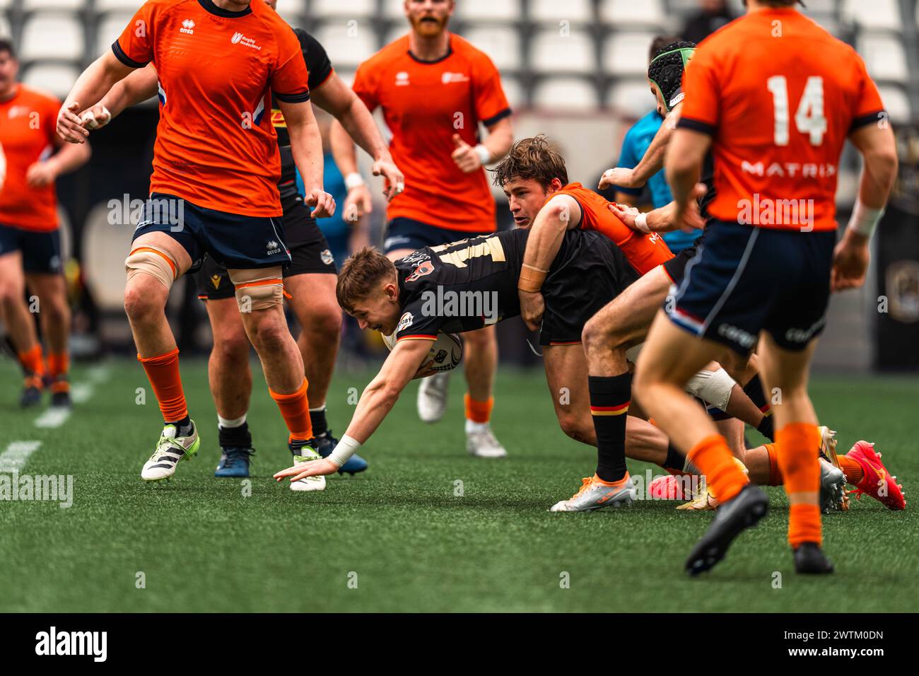 Henry SMEED of Germany and Reinhardt FORTUIN of The Netherlands during ...