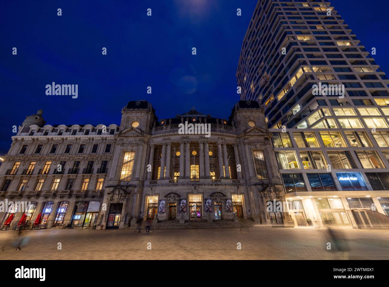 Antwerp, Belgium, January 25th, 2024, This image captures the striking ...