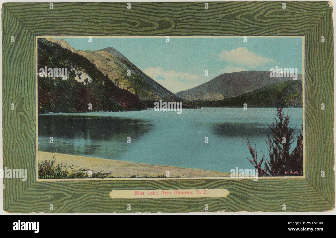 Blue Lake, near Rotorua, New Zealand photographic postcards, picture ...