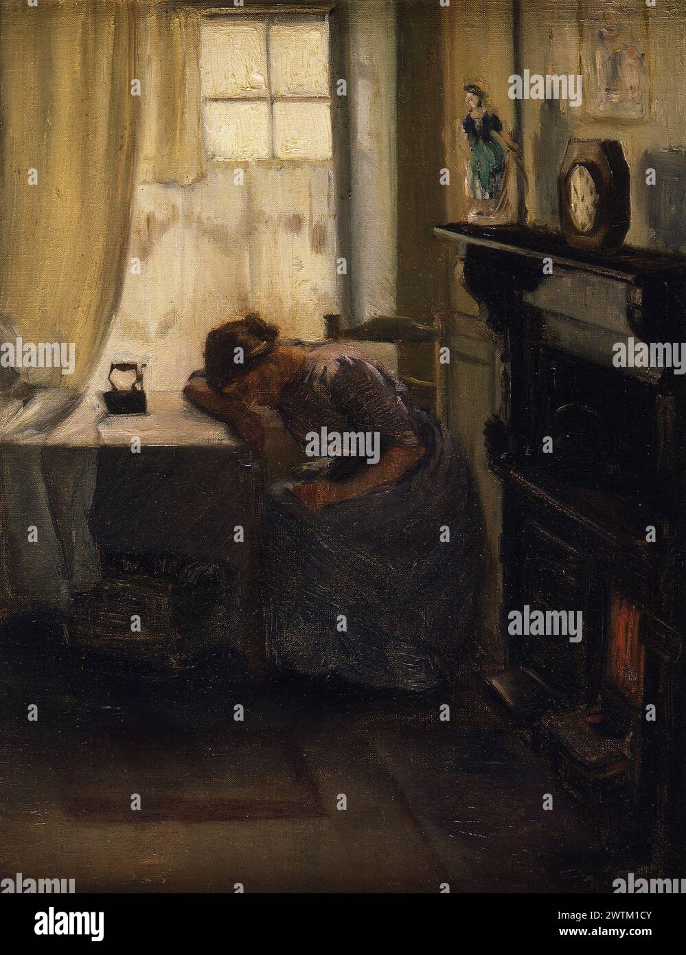 Tired oil paintings Stock Photo - Alamy