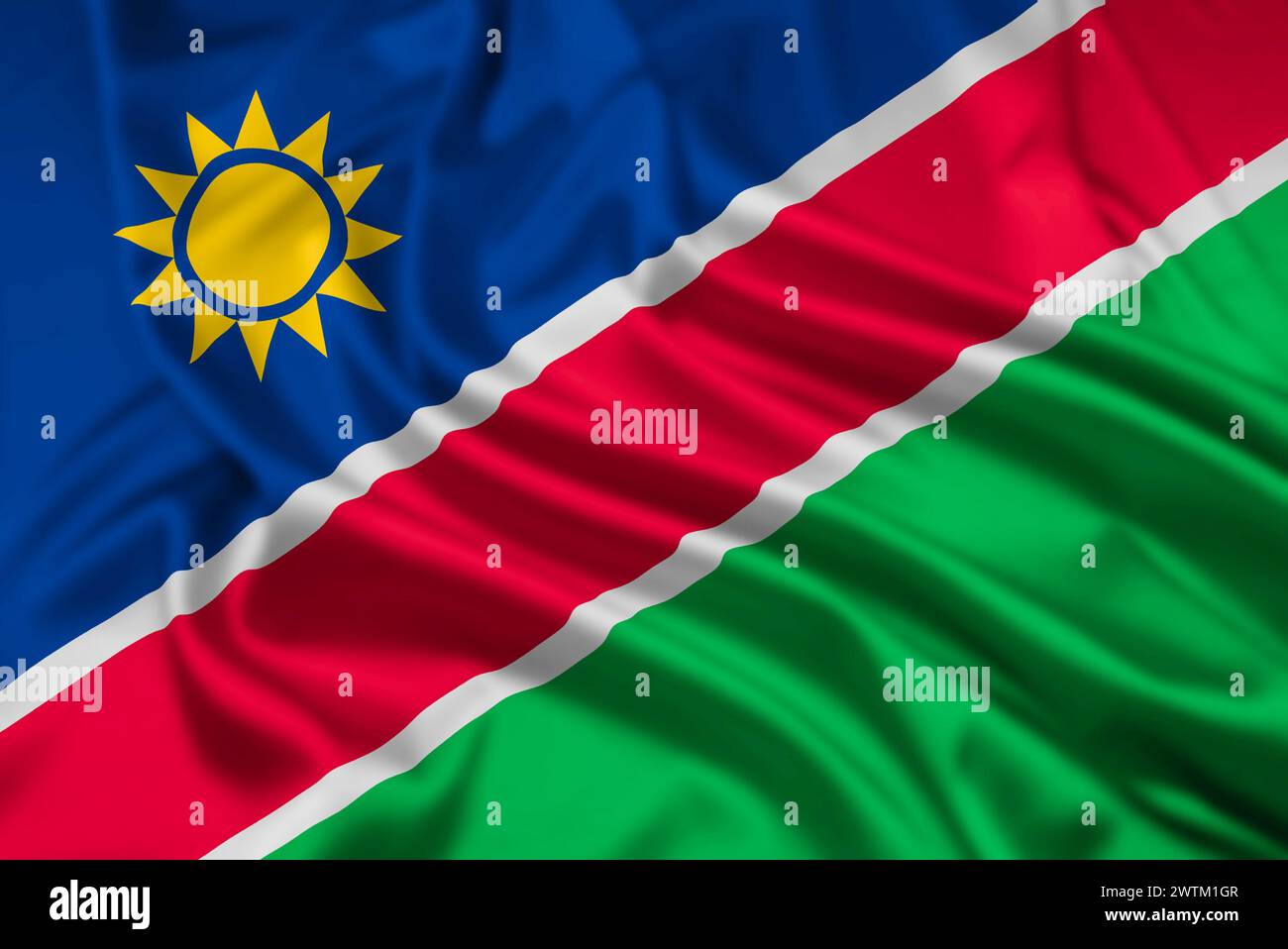 Republic namibia national flag hi-res stock photography and images - Alamy