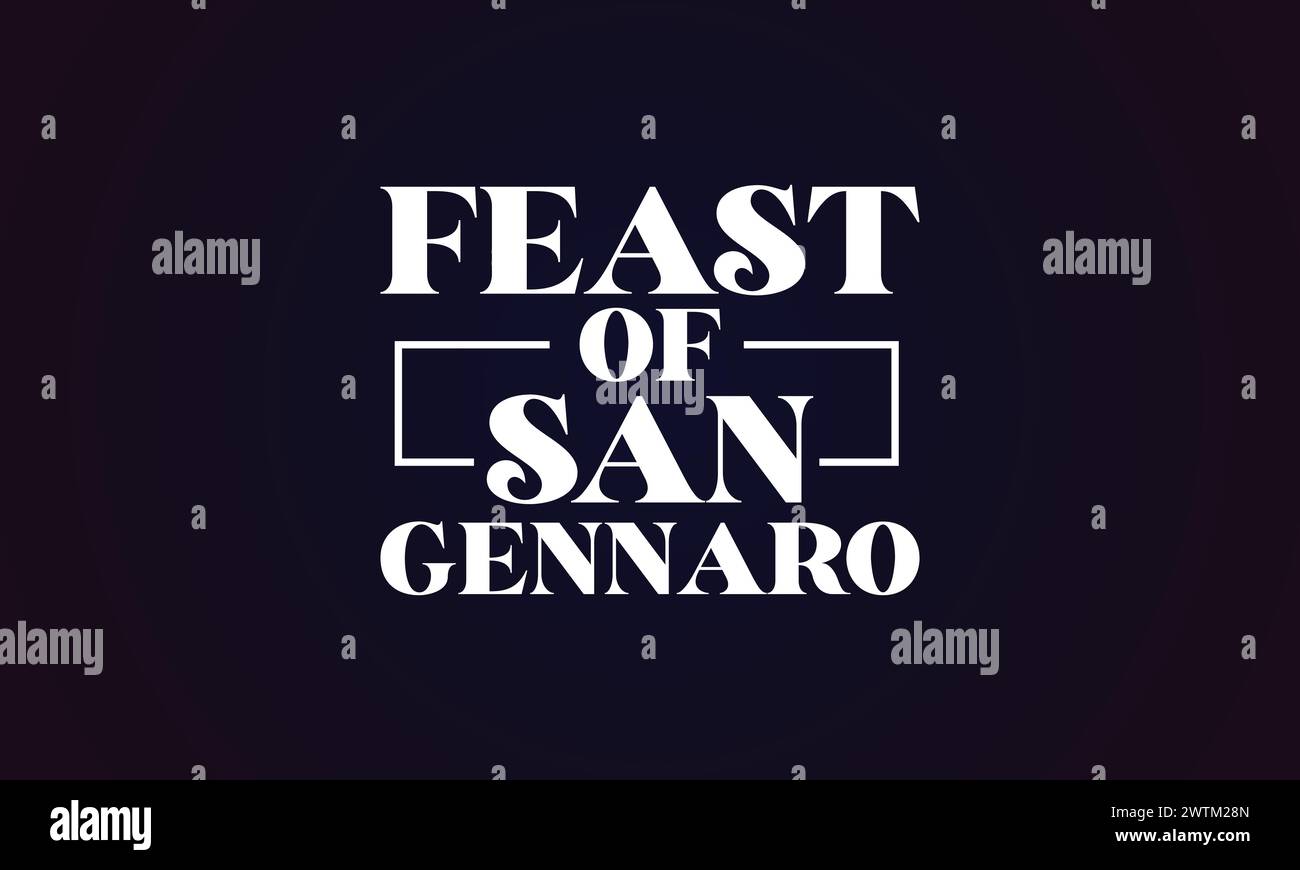 Feast of san gennaro Stock Vector Images - Alamy