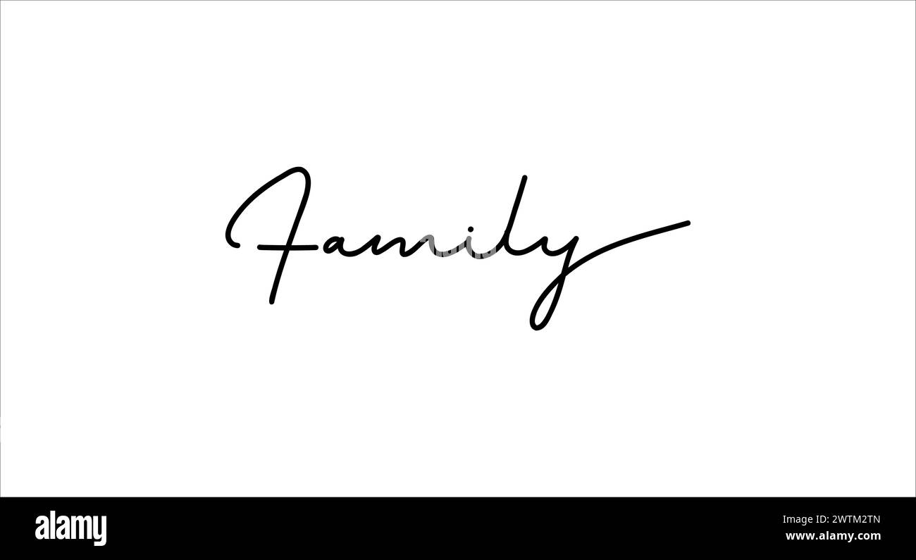 Family card. Hand drawn positive quote. Modern brush calligraphy ...