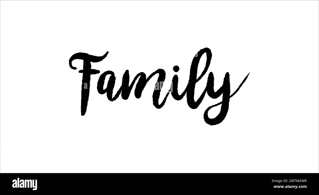 Family lettering hi-res stock photography and images - Alamy