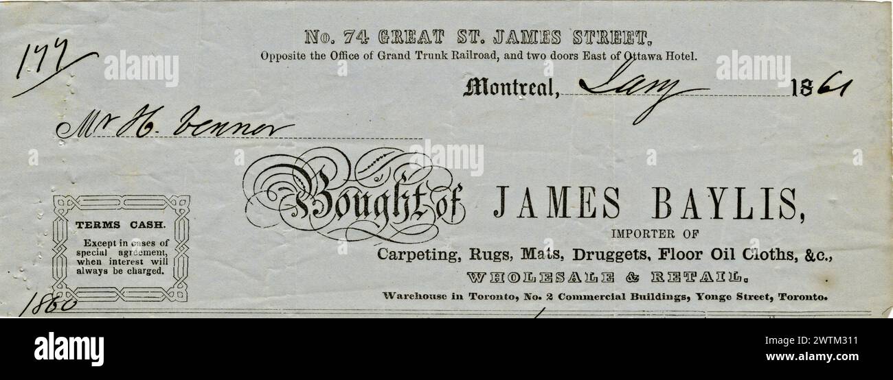 Billhead hi-res stock photography and images - Alamy