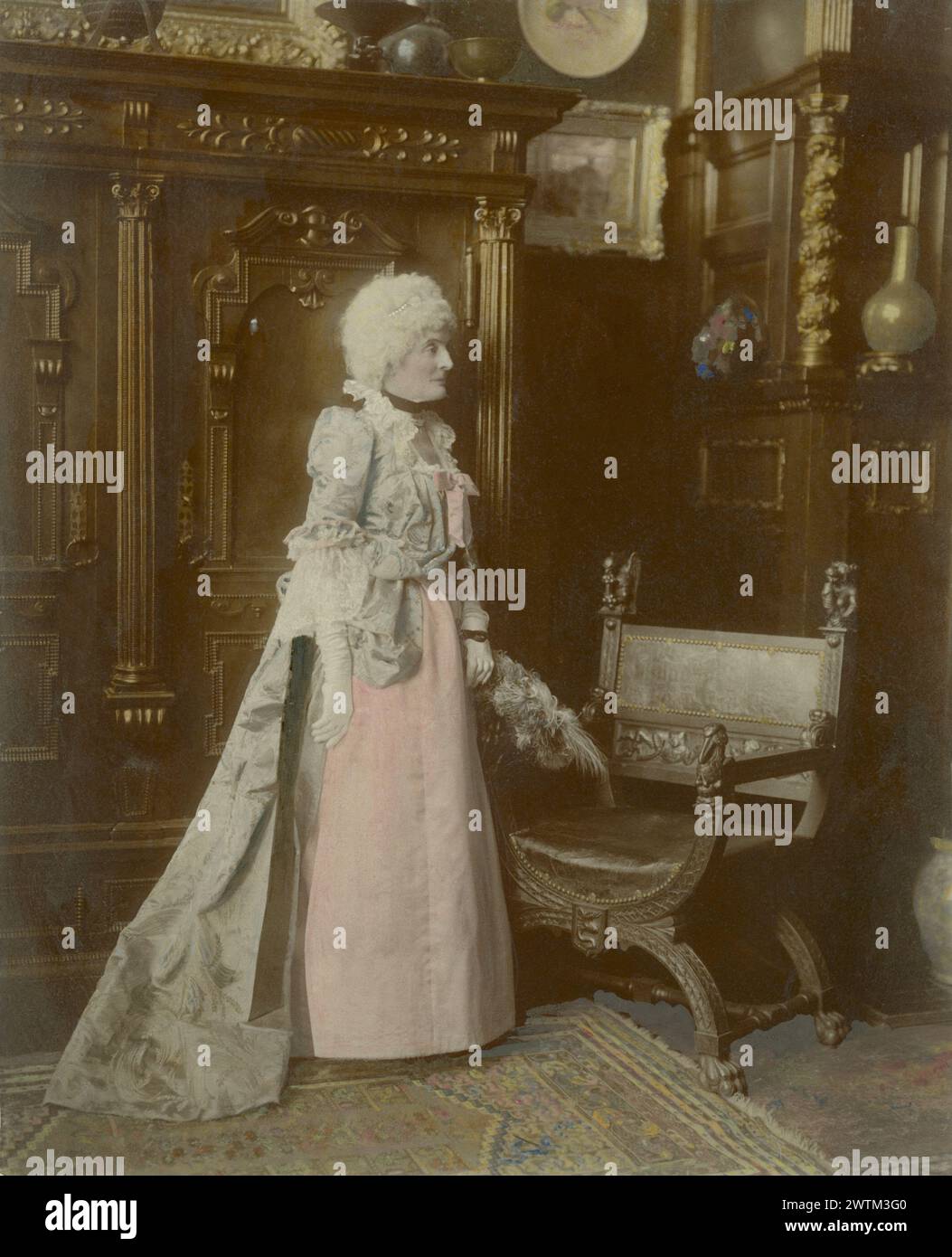 Gelatin silver print - Lady Van Horne as "A Colonial Dame," Montreal ...