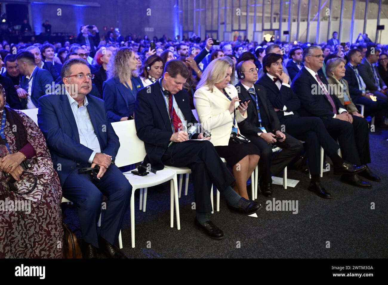 Brussels, Belgium. 18th Mar, 2024. Rudi Vervoort, Minister-President of the Brussels region ...