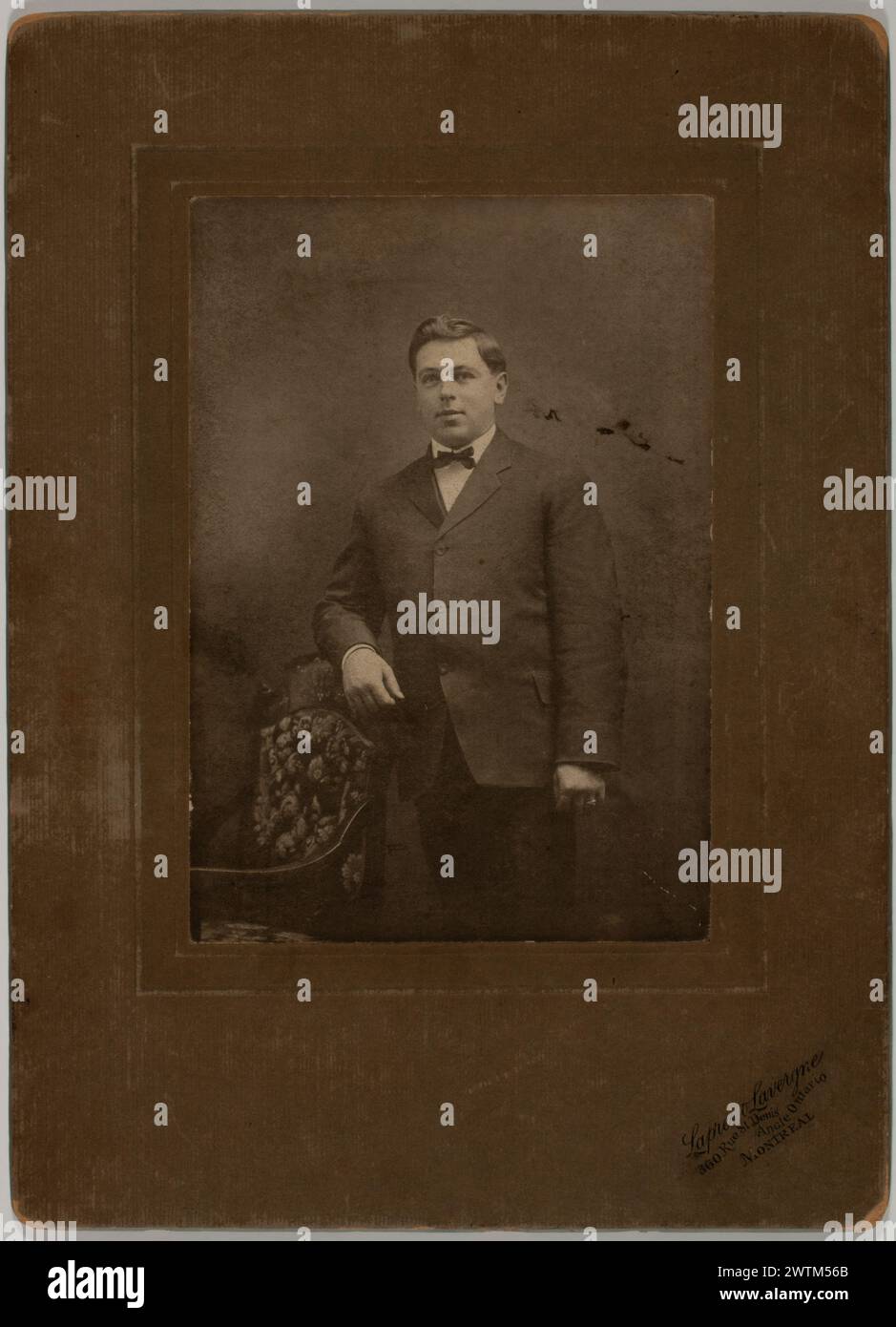 Gelatin silver print - Portrait of an unidentified man, Montreal ...