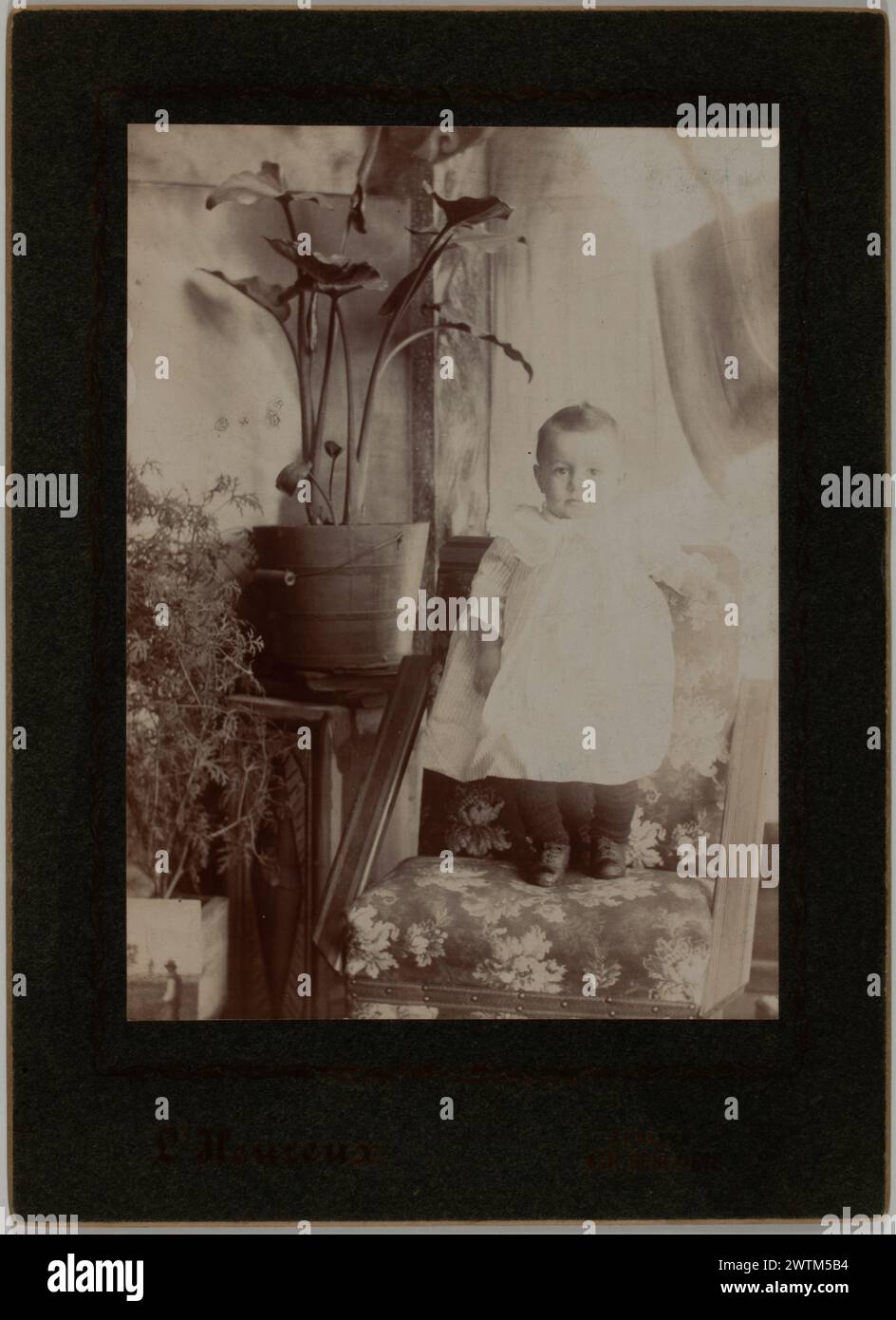 Gelatin silver print - Portrait of an unidentified child, Sainte-Geneviève, Quebec, 1890-1915 ...