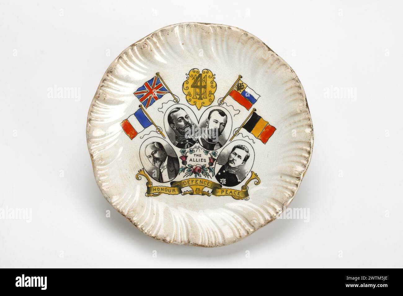 Commemorative plate - Flags Stock Photo - Alamy
