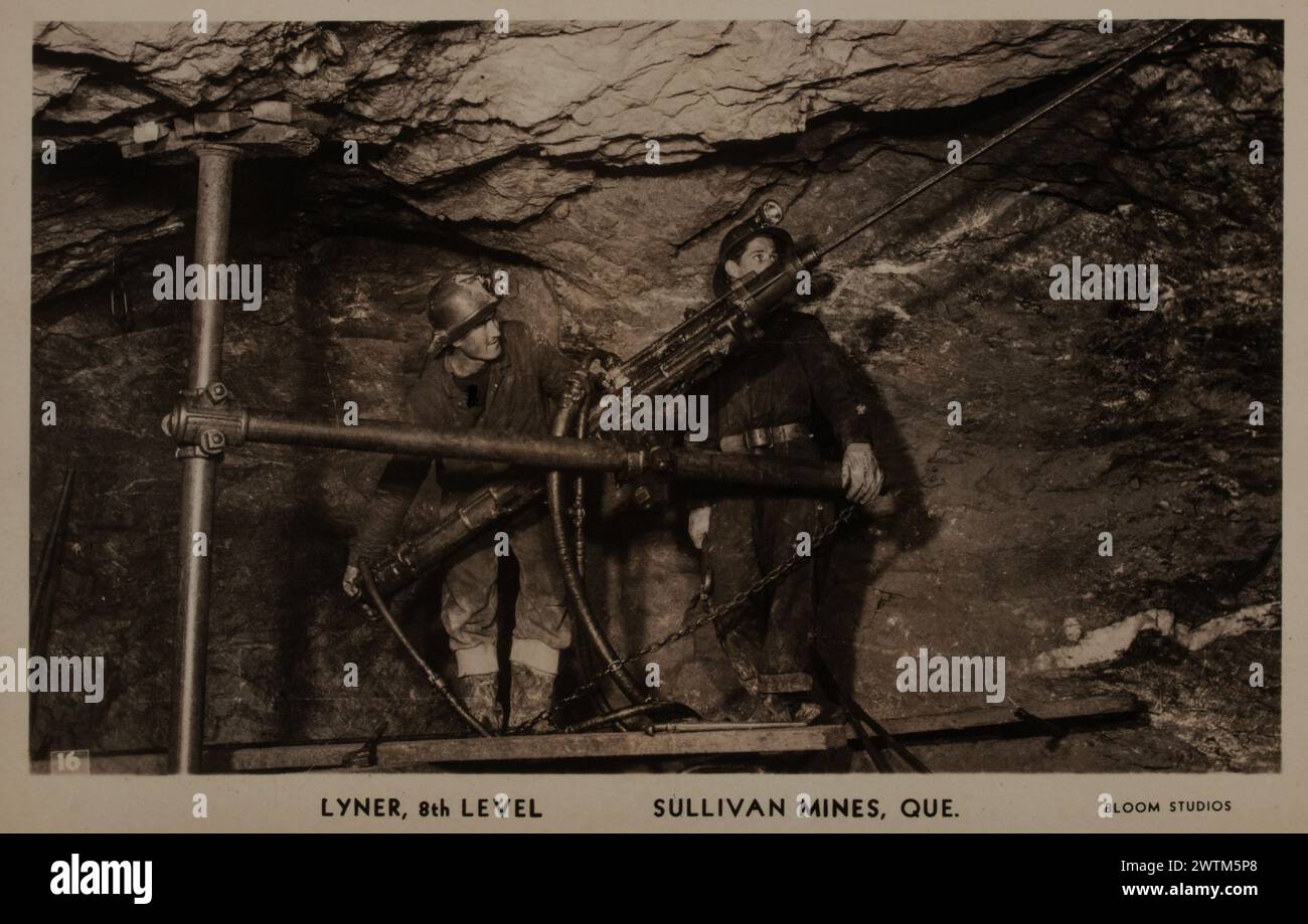 Gelatin silver print - View of Sullivan Mines, Sullivan, Quebec, 1940 ...