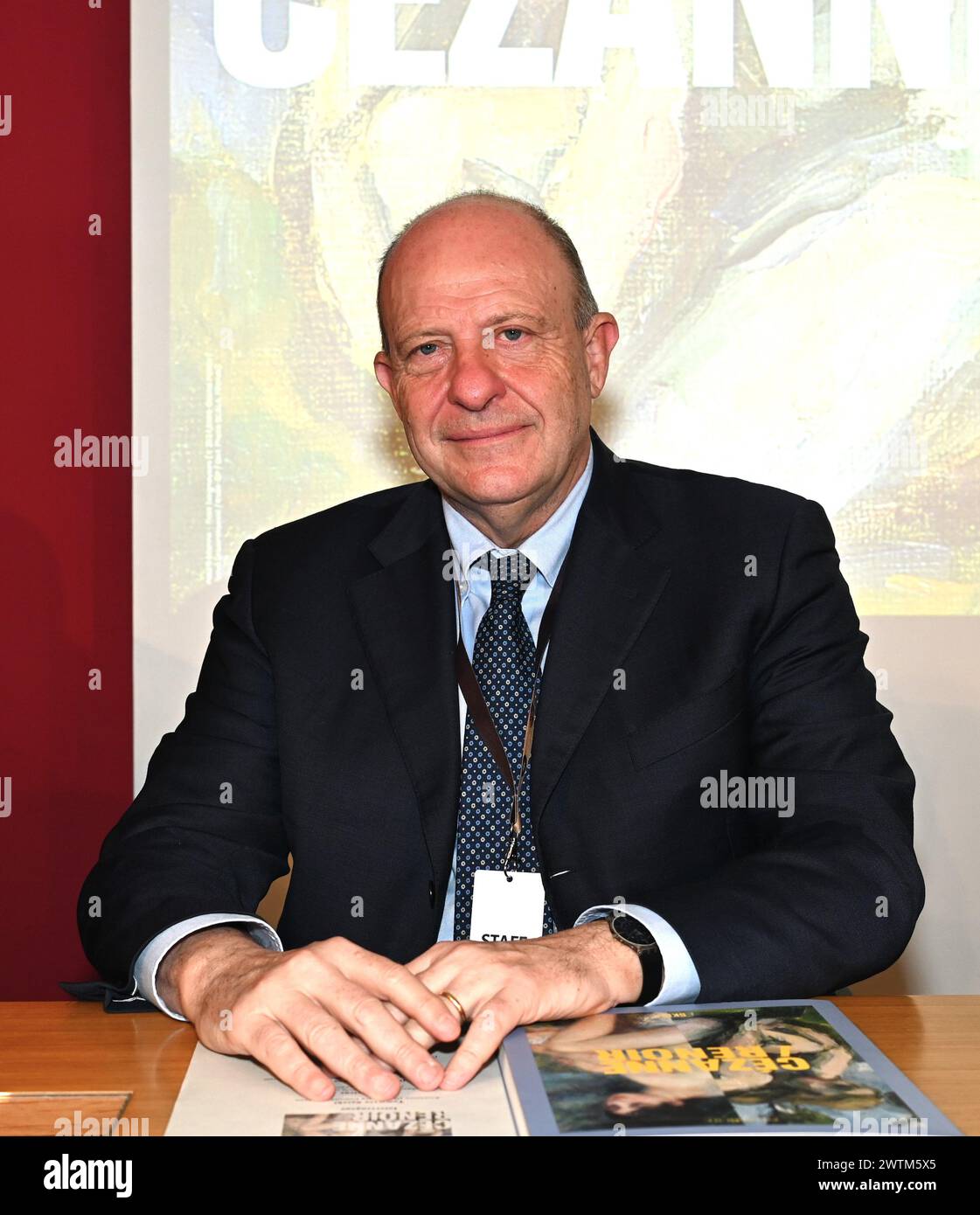 Milan, Italy Cézanne/Renoir exhibition presentation with masterpieces ...