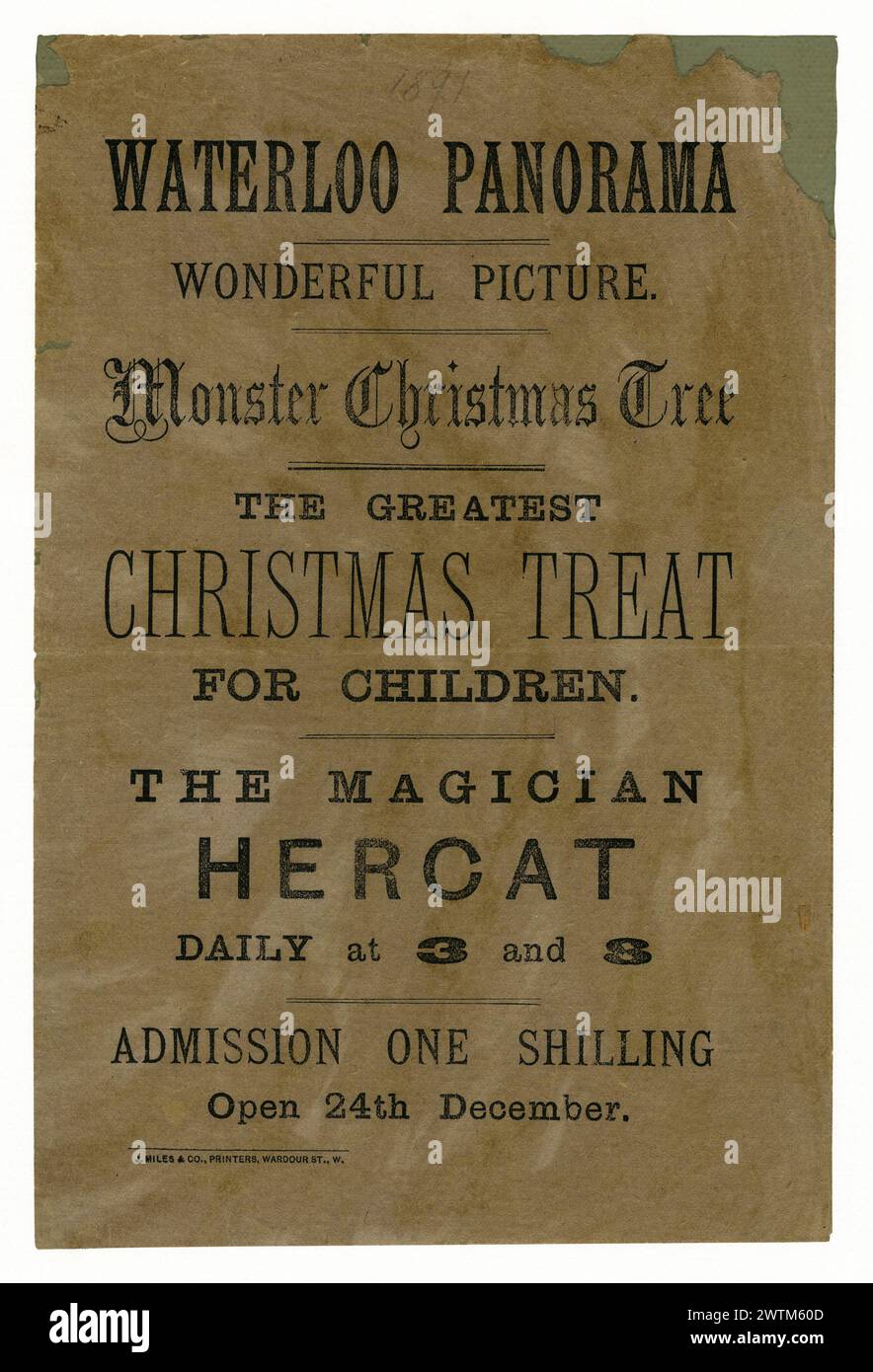 Magician poster vintage Cut Out Stock Images & Pictures - Alamy