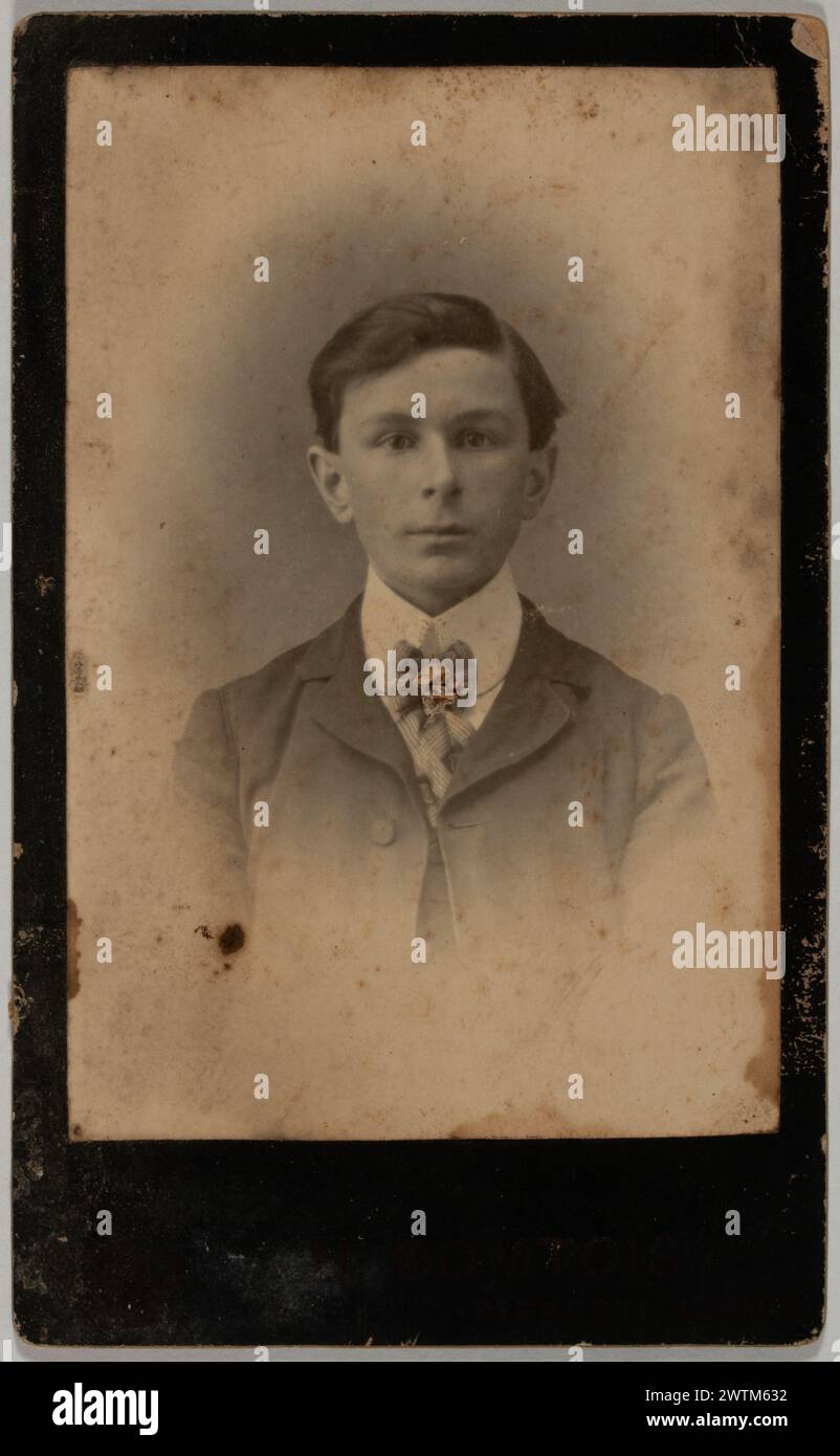 Gelatin silver print - Portrait of an unidentified man, Pierreville ...