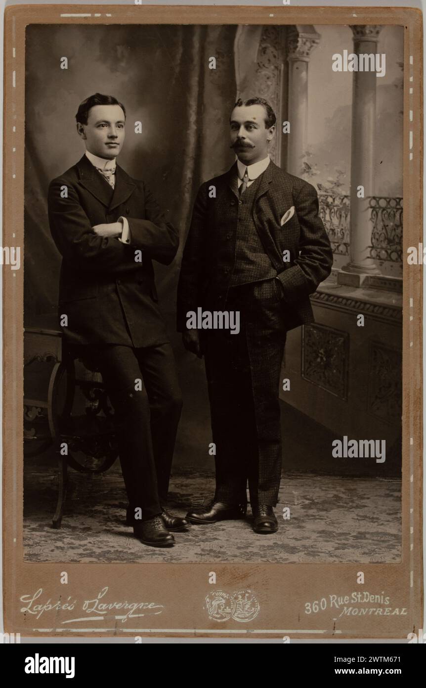 Gelatin silver print - Portrait of unidentified men, Montreal, Quebec ...
