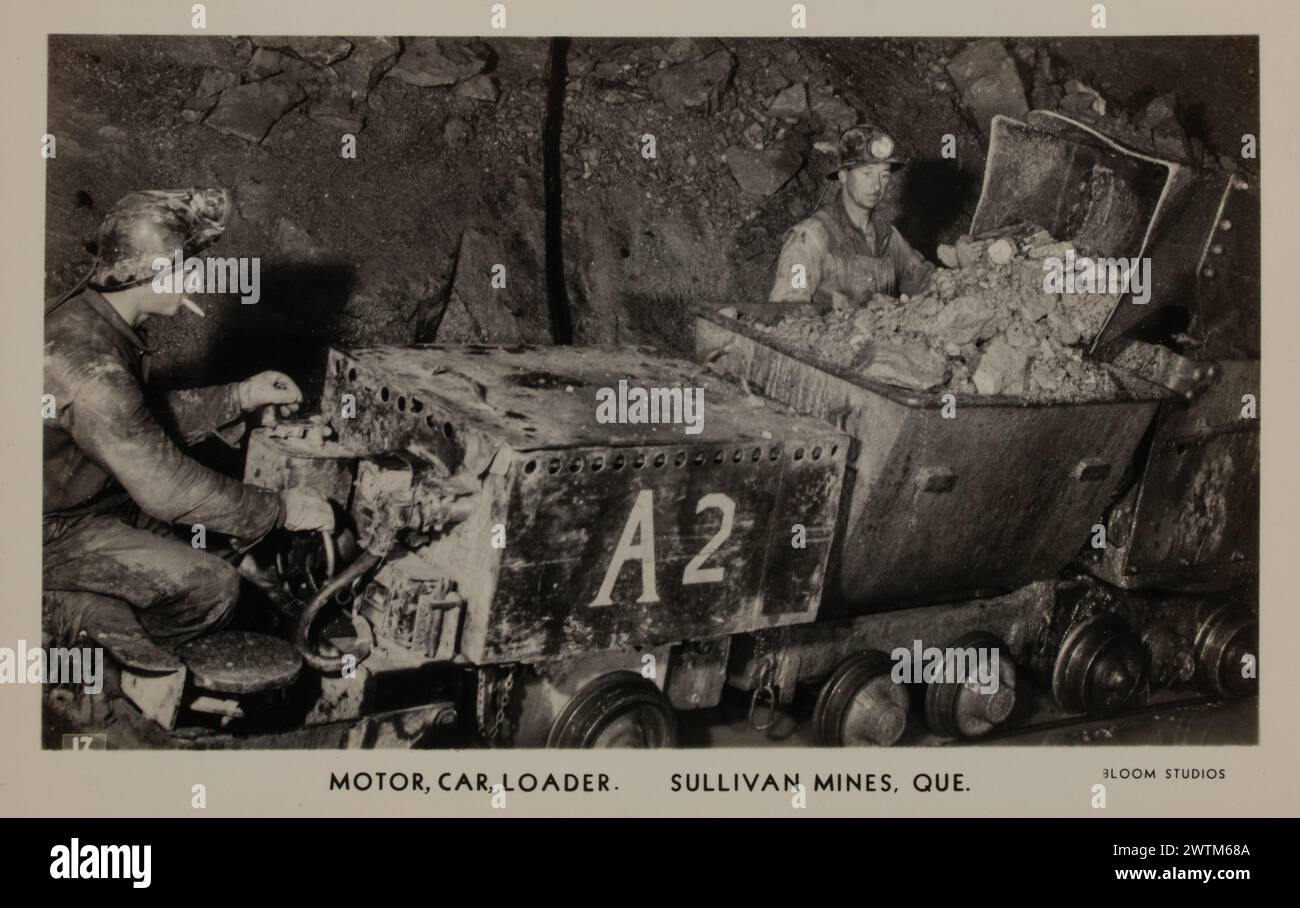 Gelatin silver print - View of Sullivan Mines, Sullivan, Quebec, 1940 ...