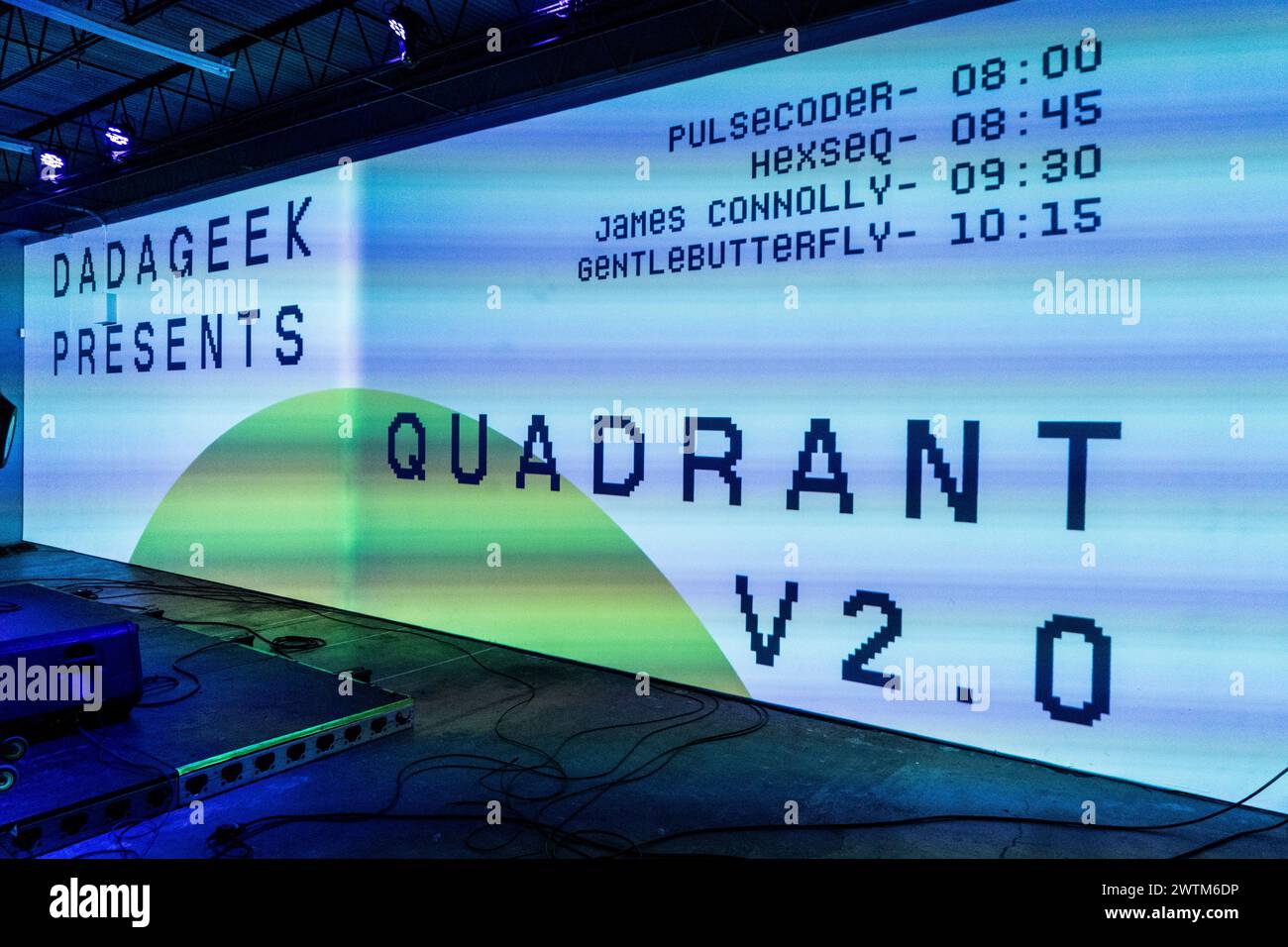 The band DIE SPITZ performs at the FarOut Lounge, Austin, Texas Stock ...