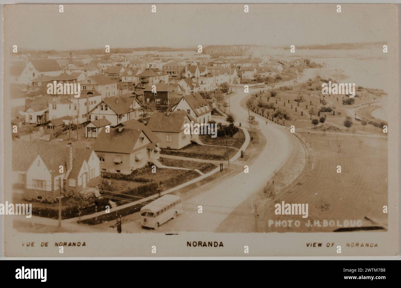Gelatin silver print - View of Noranda, Quebec, 1934-1960 Joseph ...