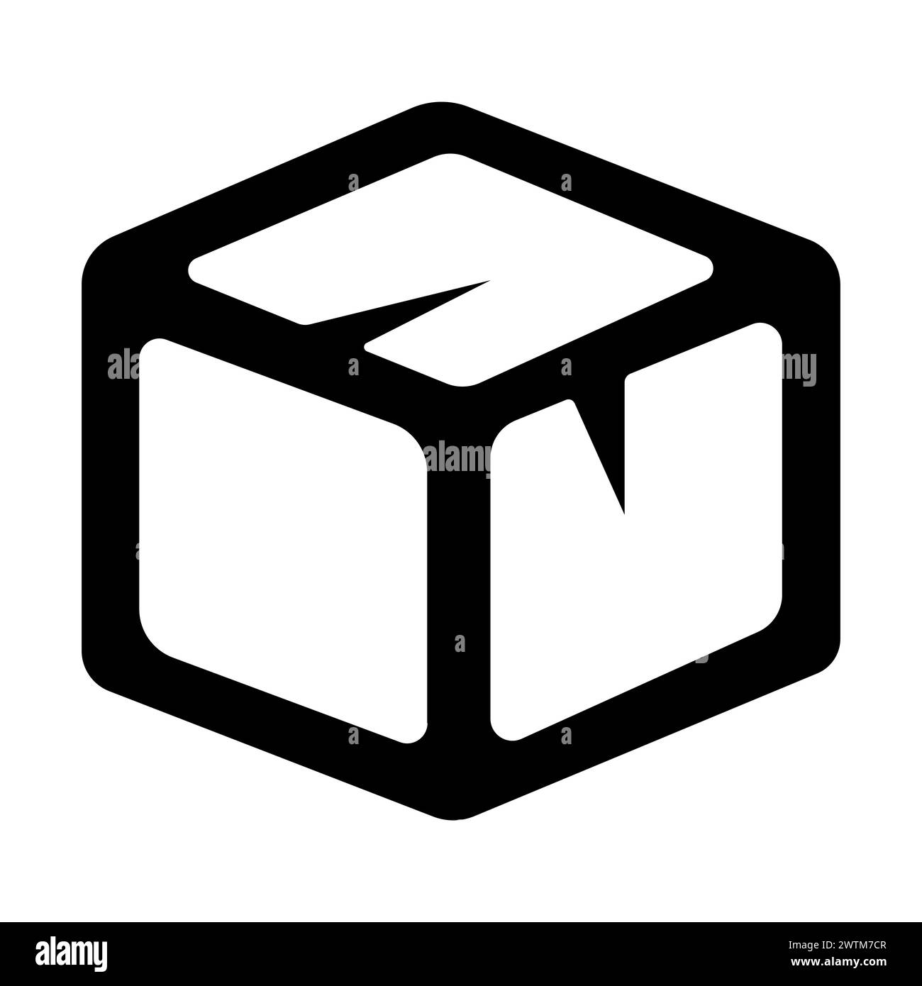 Abstract background cubes outline Cut Out Stock Images & Pictures - Alamy