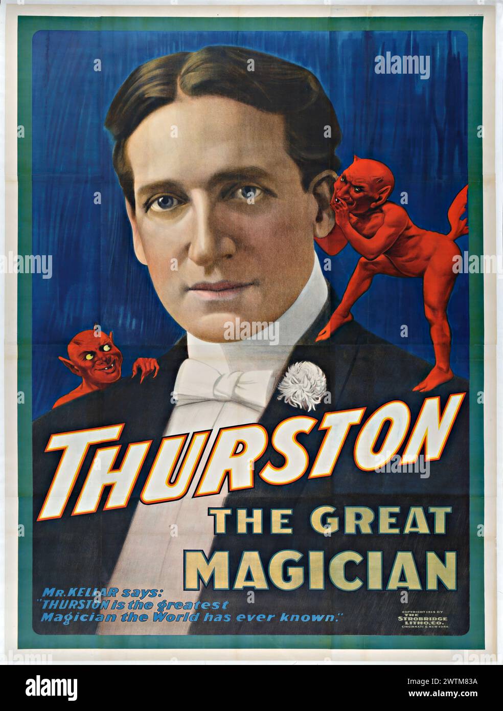 Magic poster - Thurston The Great Magician Stock Photo - Alamy
