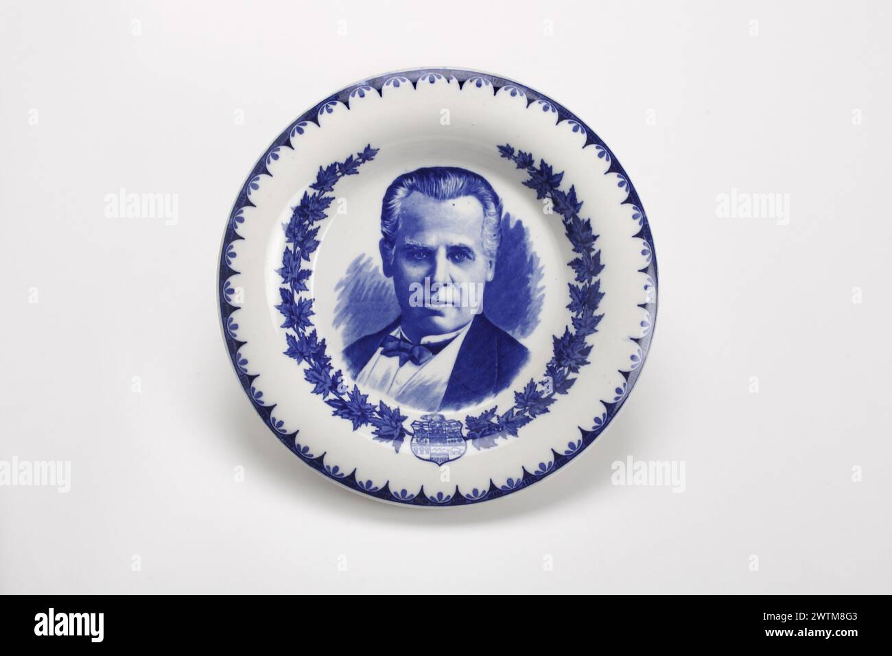 Commemorative plate - Sir George-Étienne Cartier (1814-1873 Stock Photo ...