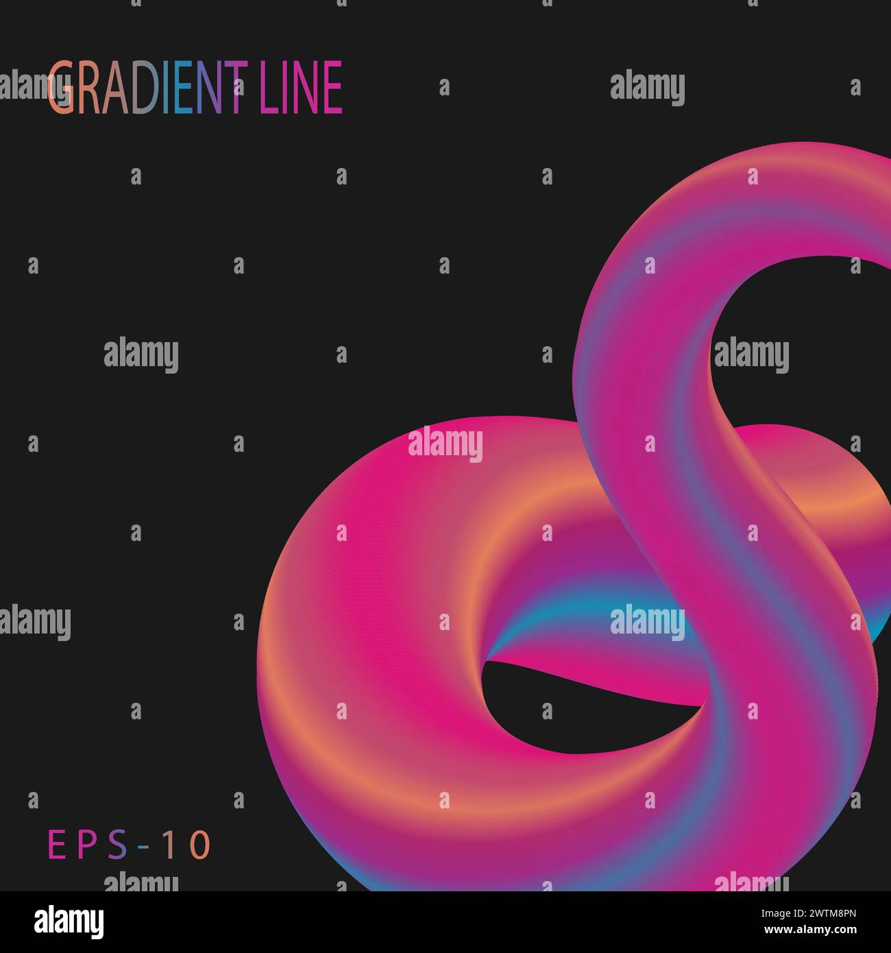 A dynamic form of color mixing. The colorful gradient design creates ...