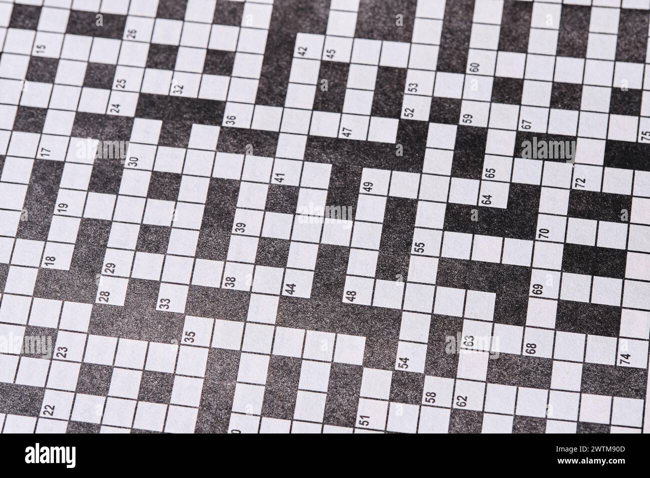 Background with crosswords with black and white squares Stock Photo - Alamy
