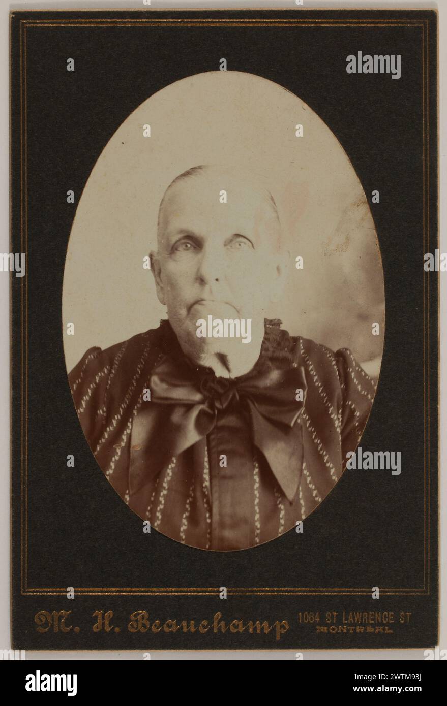 Gelatin silver print - Mrs. Isidore Plouffe, Montreal, Quebec, 1903 ...