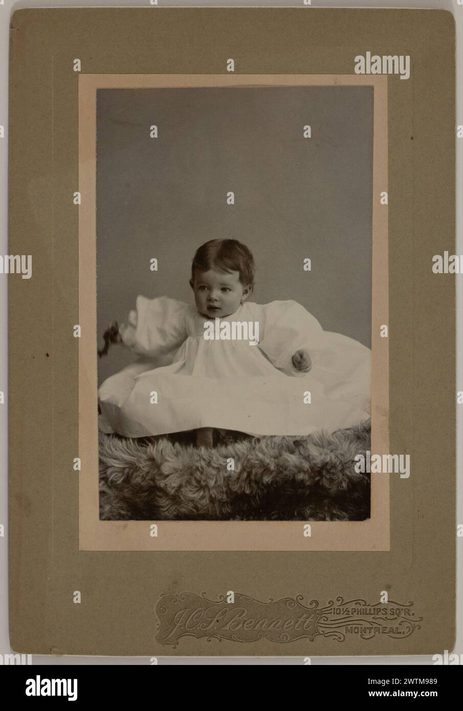 Gelatin silver print - Portrait of an unidentified baby, Montreal ...