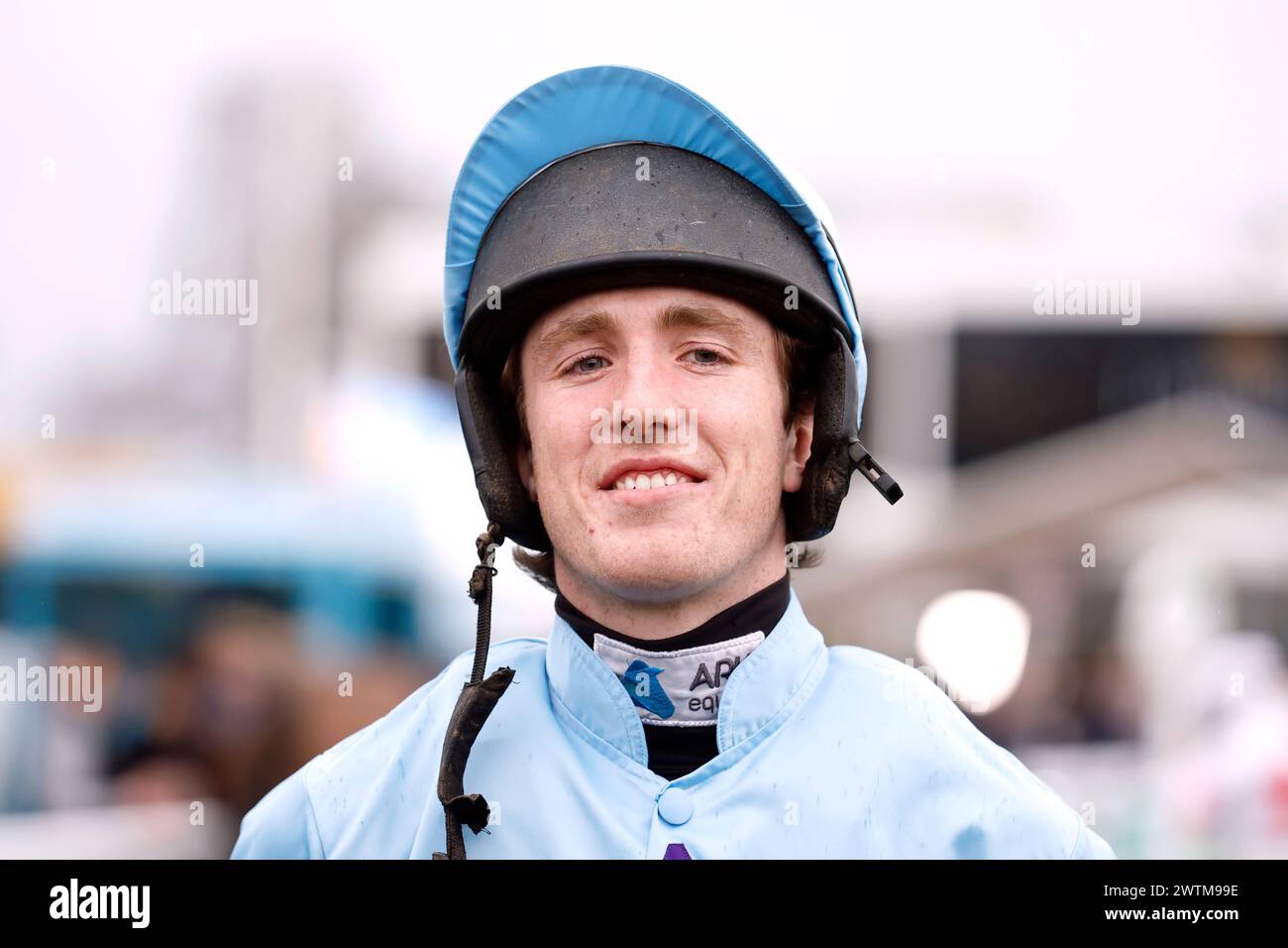 Jockey Ben Harvey during the bet365 Midlands Grand National at ...