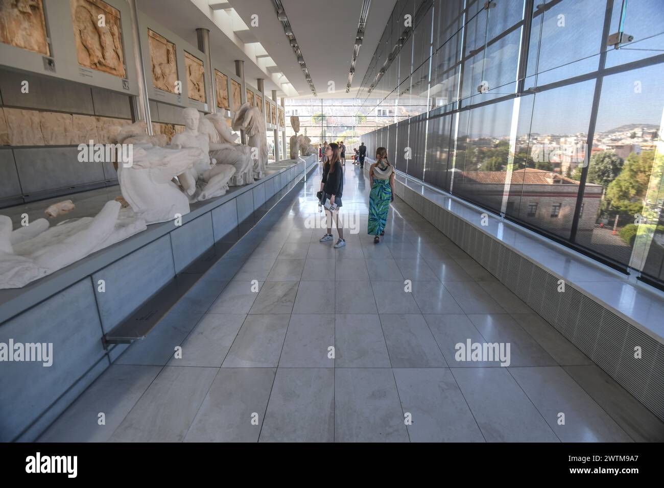 Acropolis Museum: The Parthenon Gallery. Athens. Greece Stock Photo - Alamy