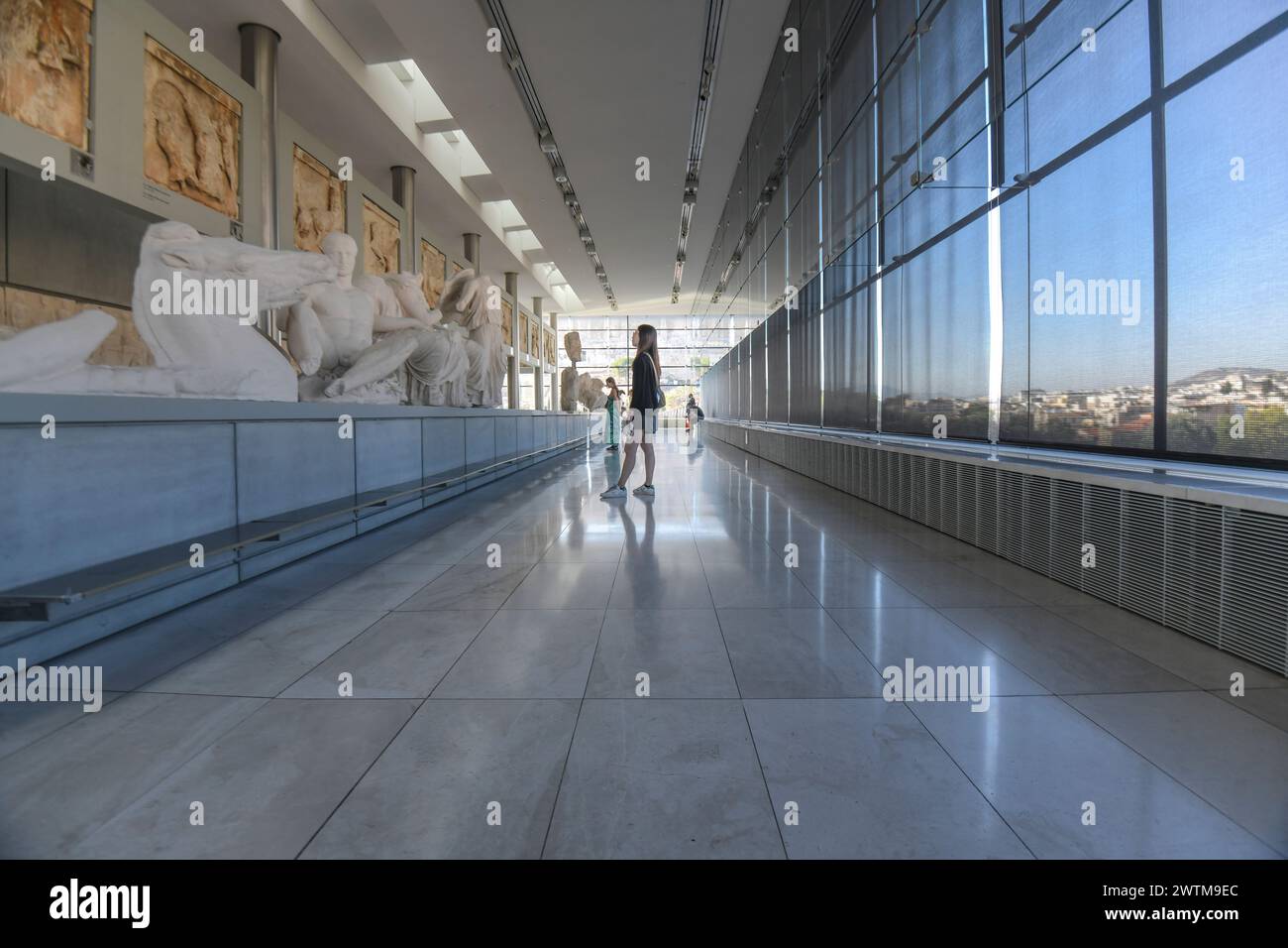 Acropolis Museum: The Parthenon Gallery. Athens. Greece Stock Photo - Alamy
