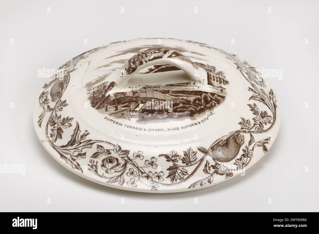 Chamber pot lid - Dufferin Terrace & Citadel. Place Dufferin ...