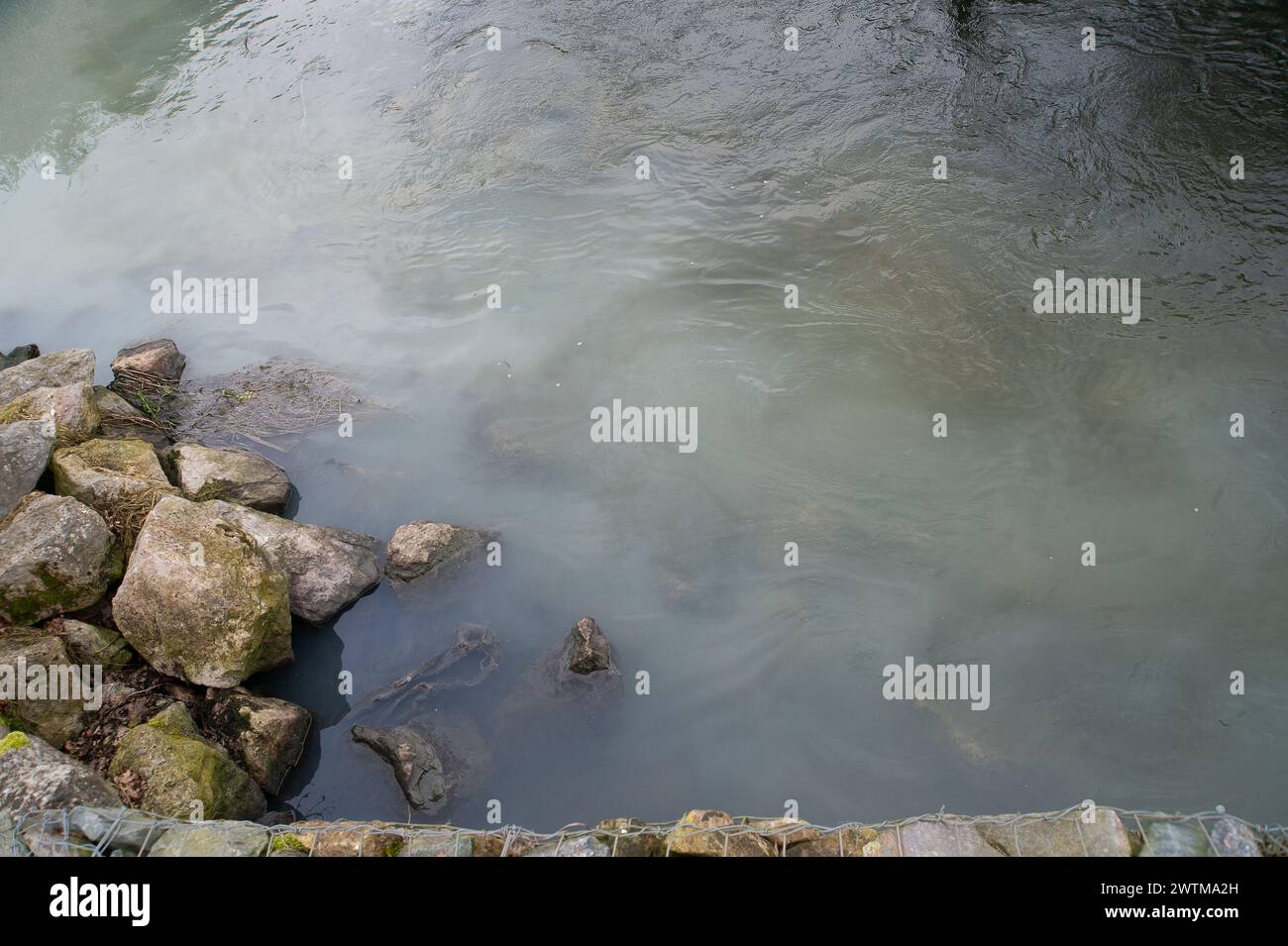 Slough, Berkshire, UK. 18th March, 2024. Thames Water are discharging ...